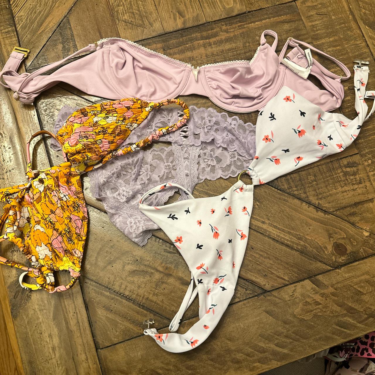 Multi-coloured bralette bundle - 5 pieces #lingerie - Depop