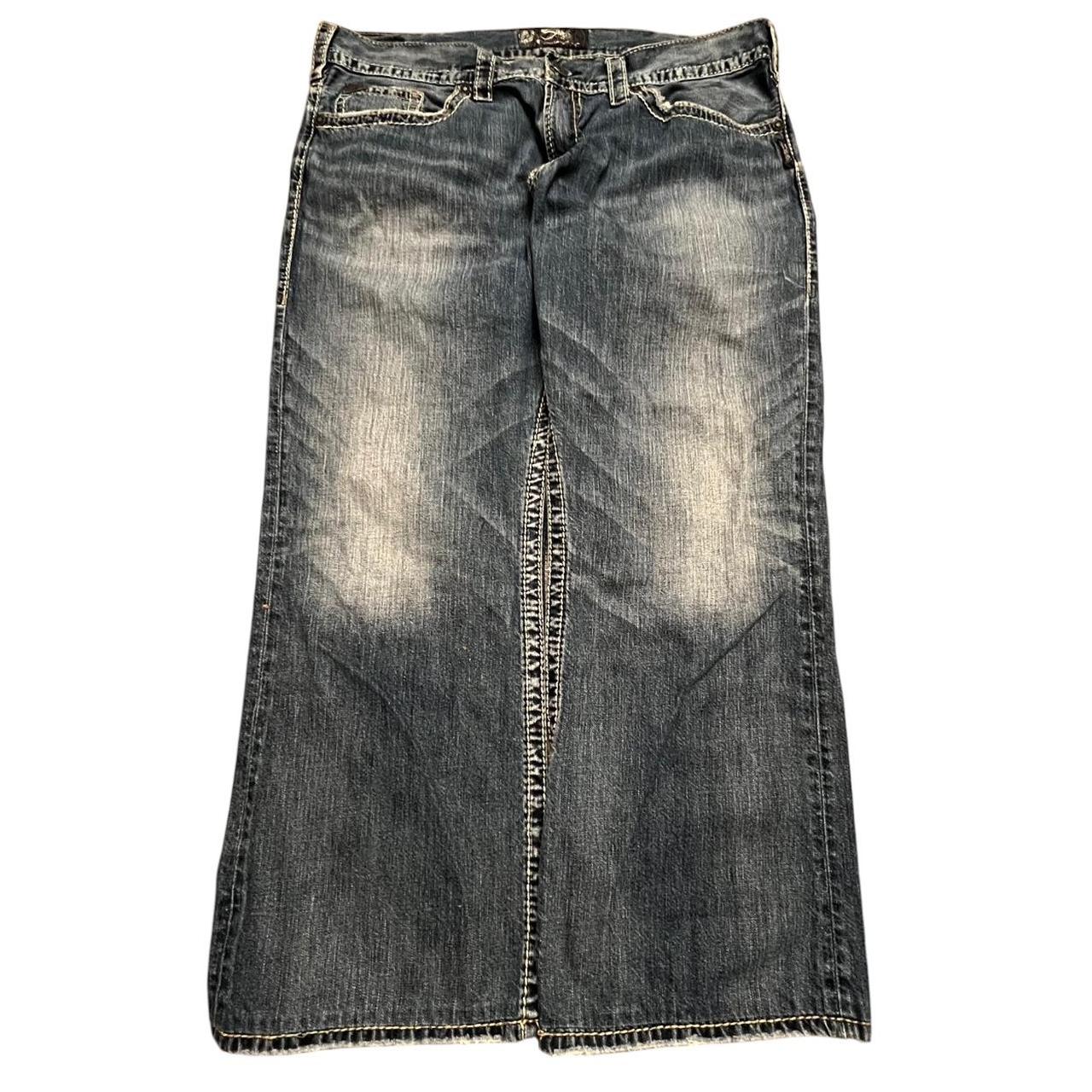 38X30 Jeans , irl is more blue than grey , too tall... - Depop