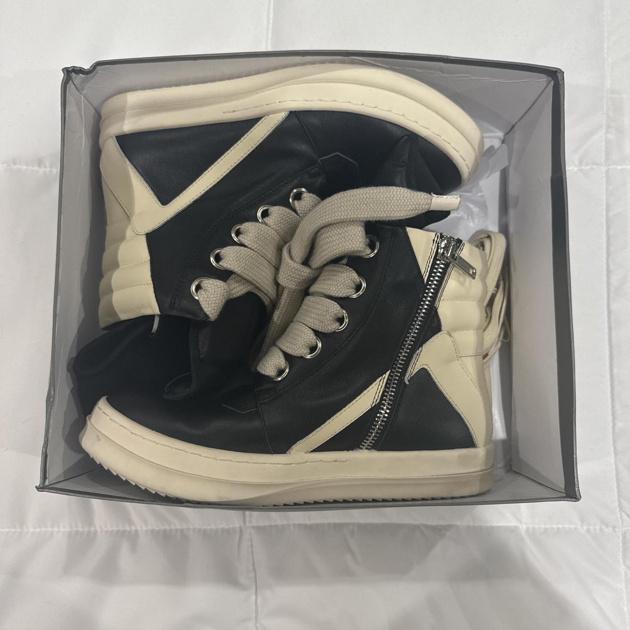 Rick Owen’s jumbo lace geobasket size 43eu size 10... | Depop