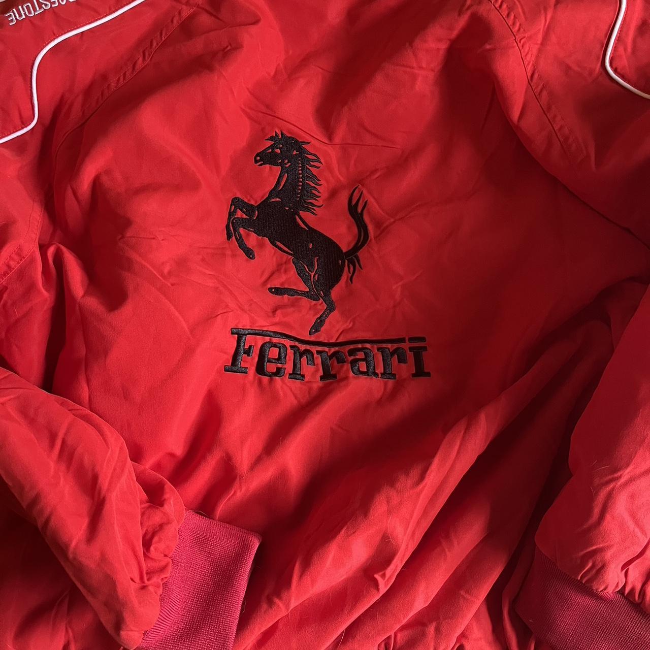 Ferrari red and black racer jacket - Depop