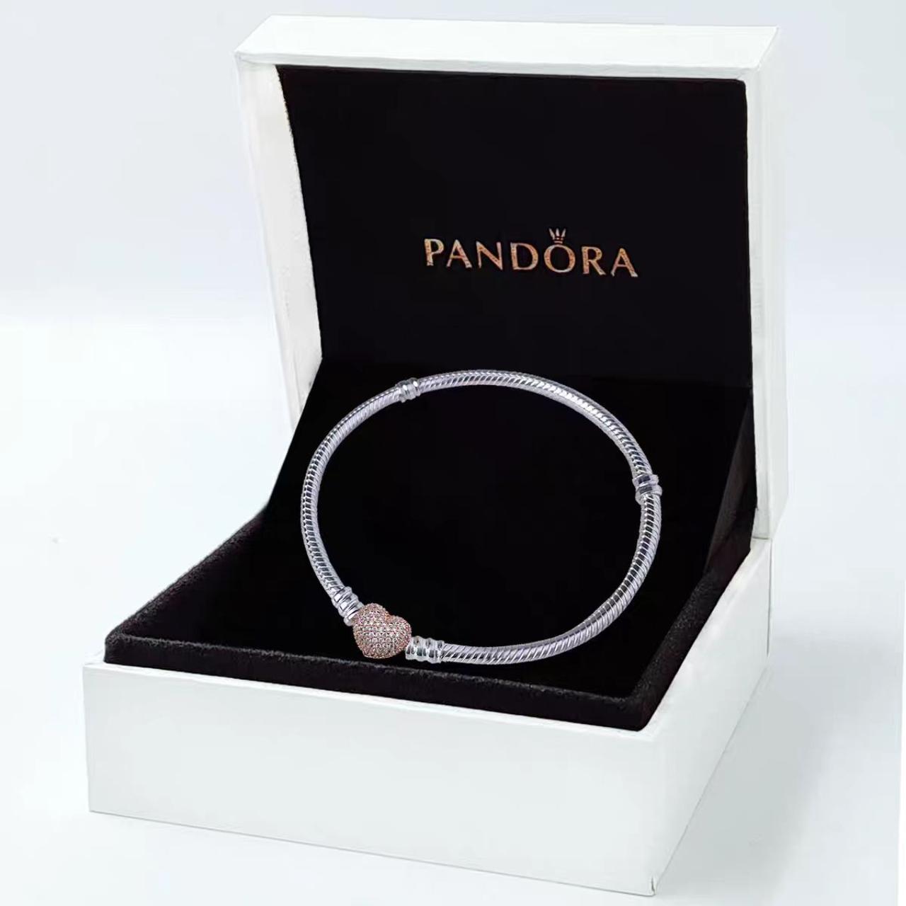 New Pandora Moments Sparkling heart claps LOVE... - Depop