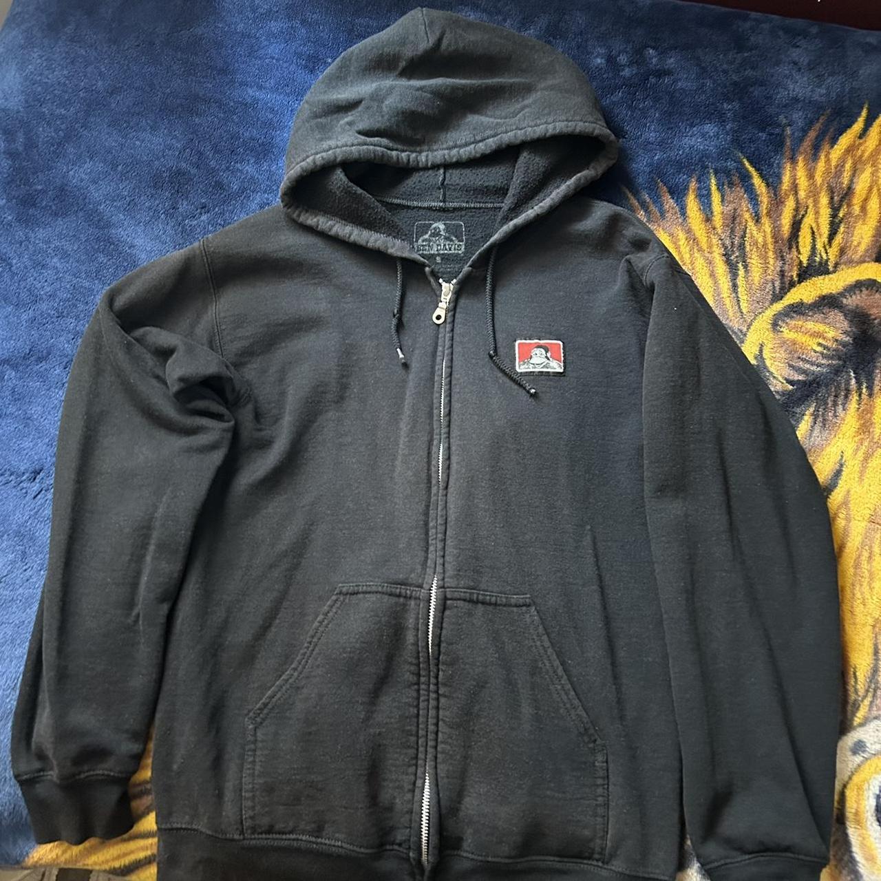 Black and grey bend Davis zip up hoodie - Depop
