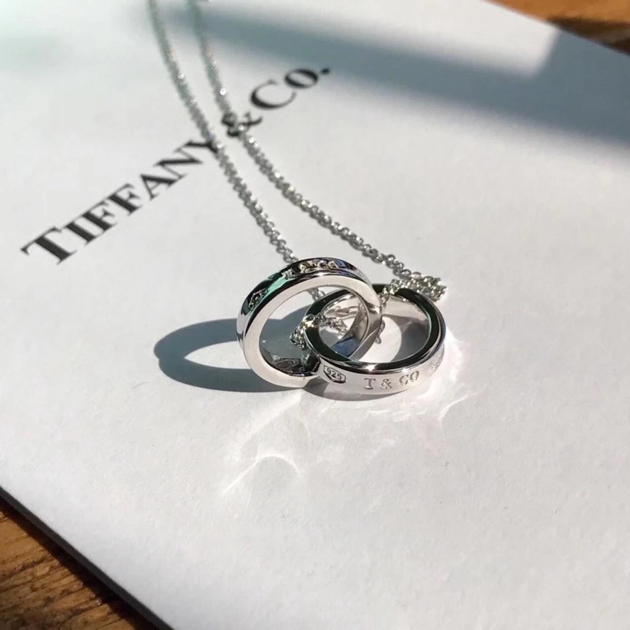 Tiffany double ring necklace Brand new!! Never... - Depop