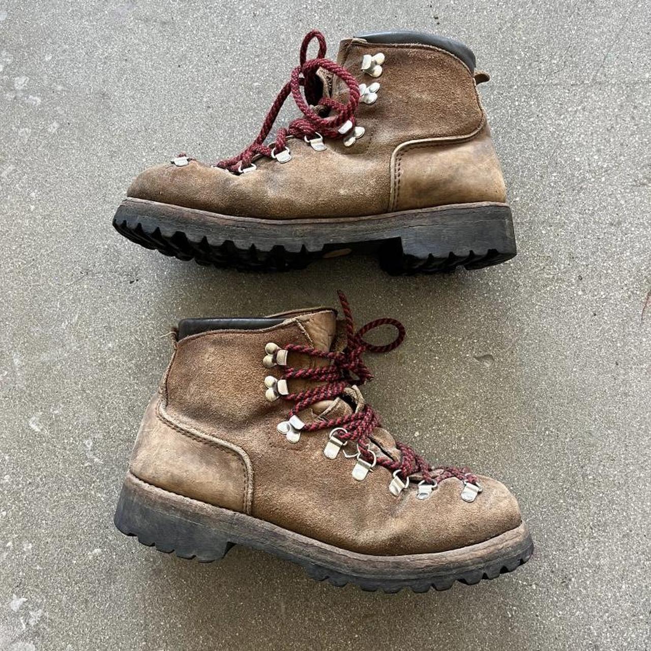 Vintage 70’S DEXTER BROWN LEATHER HIKING BOOTS - Depop