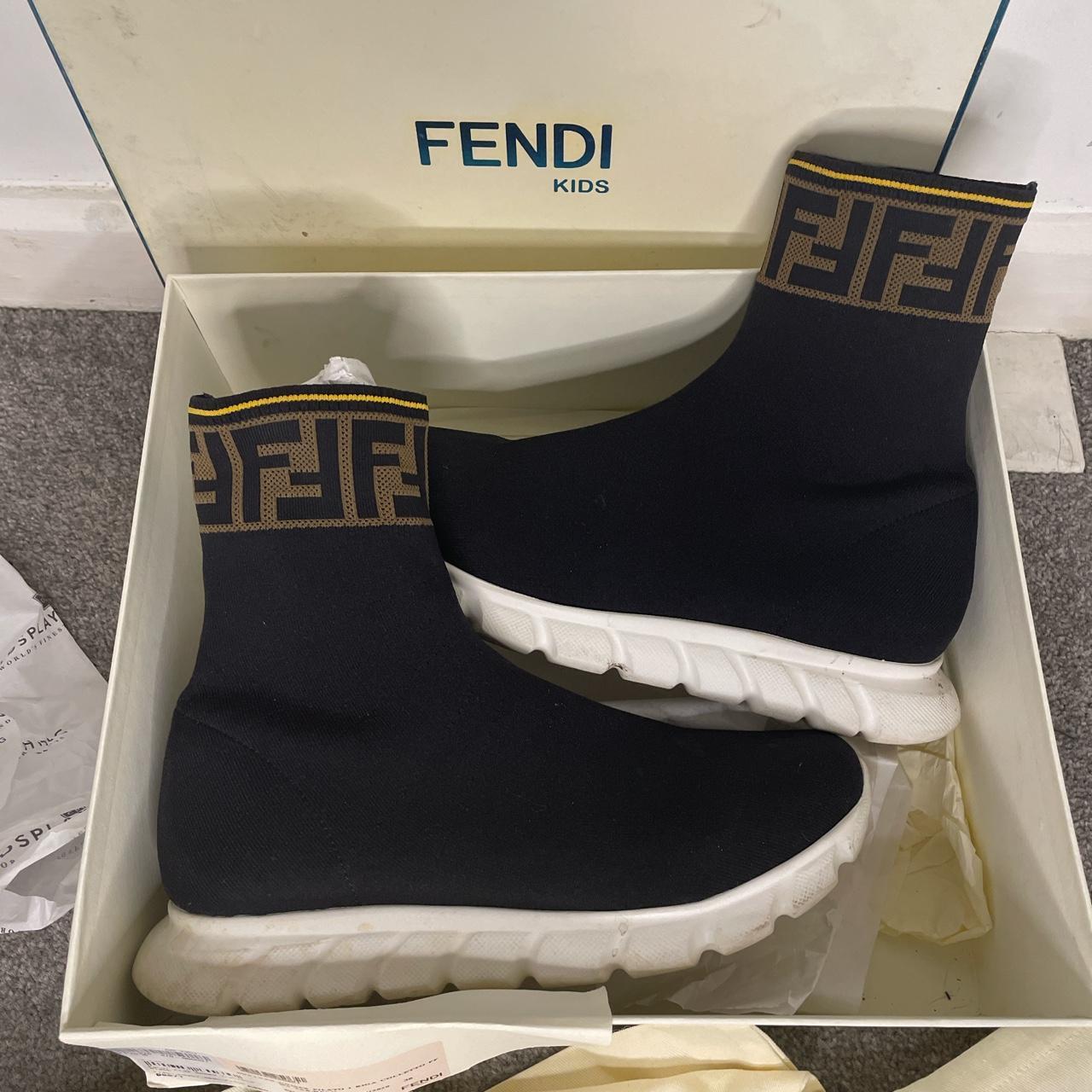 Fendi speed trainers - Black OPEN TO OFFERS!... - Depop