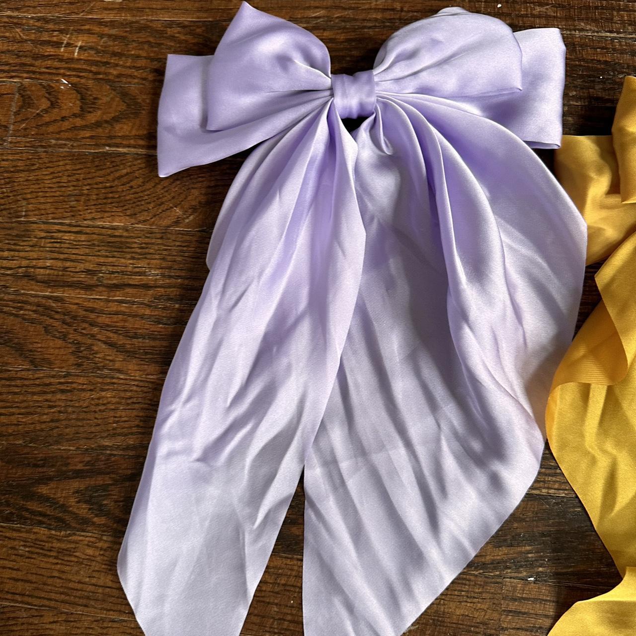 Set of 4 satin bows! These have a clip backing.... - Depop