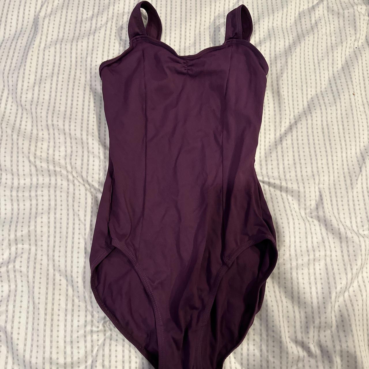 so danca dark purple ballet leotard double lined,... - Depop