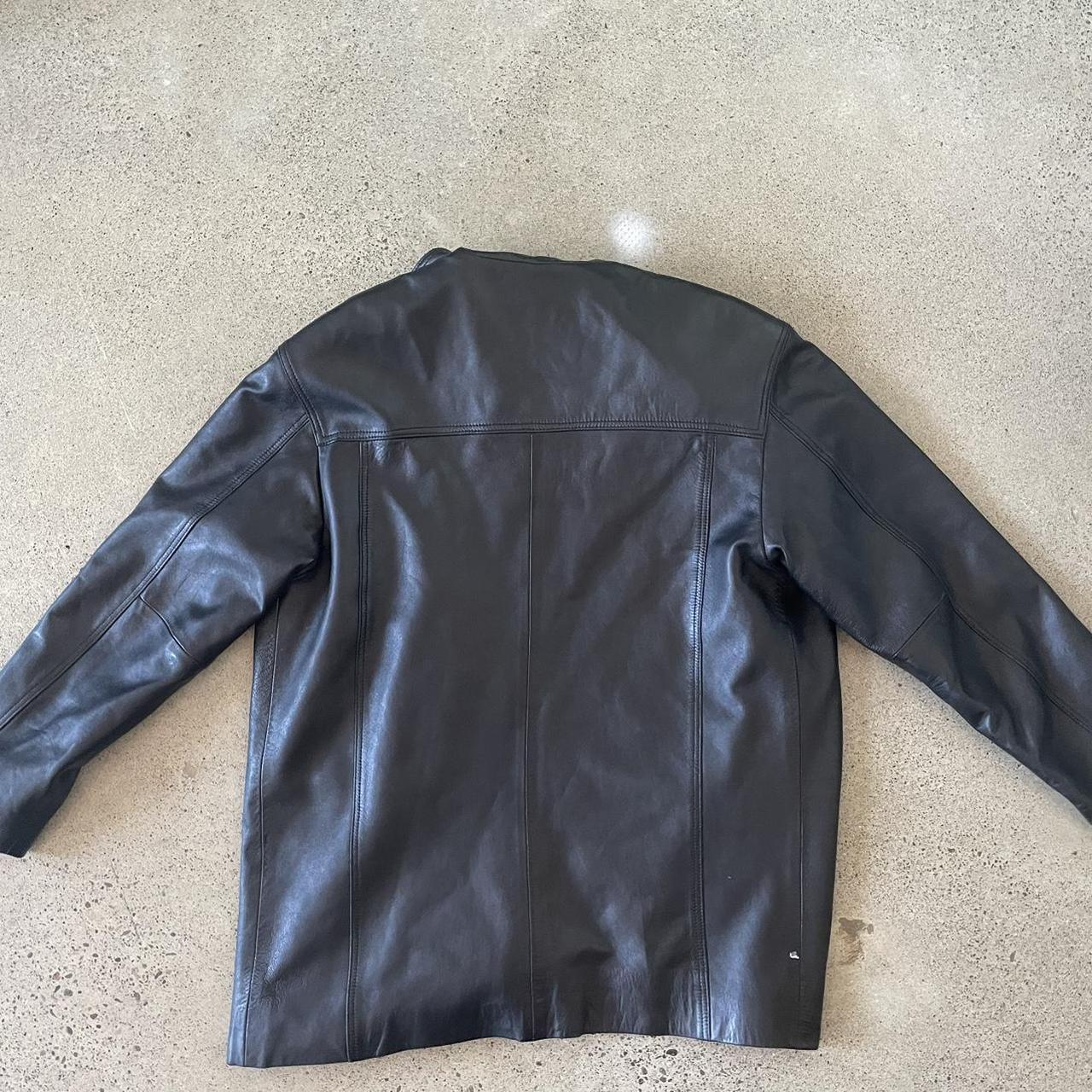 The Olde Hide House Leather Jacket Size Small but... - Depop