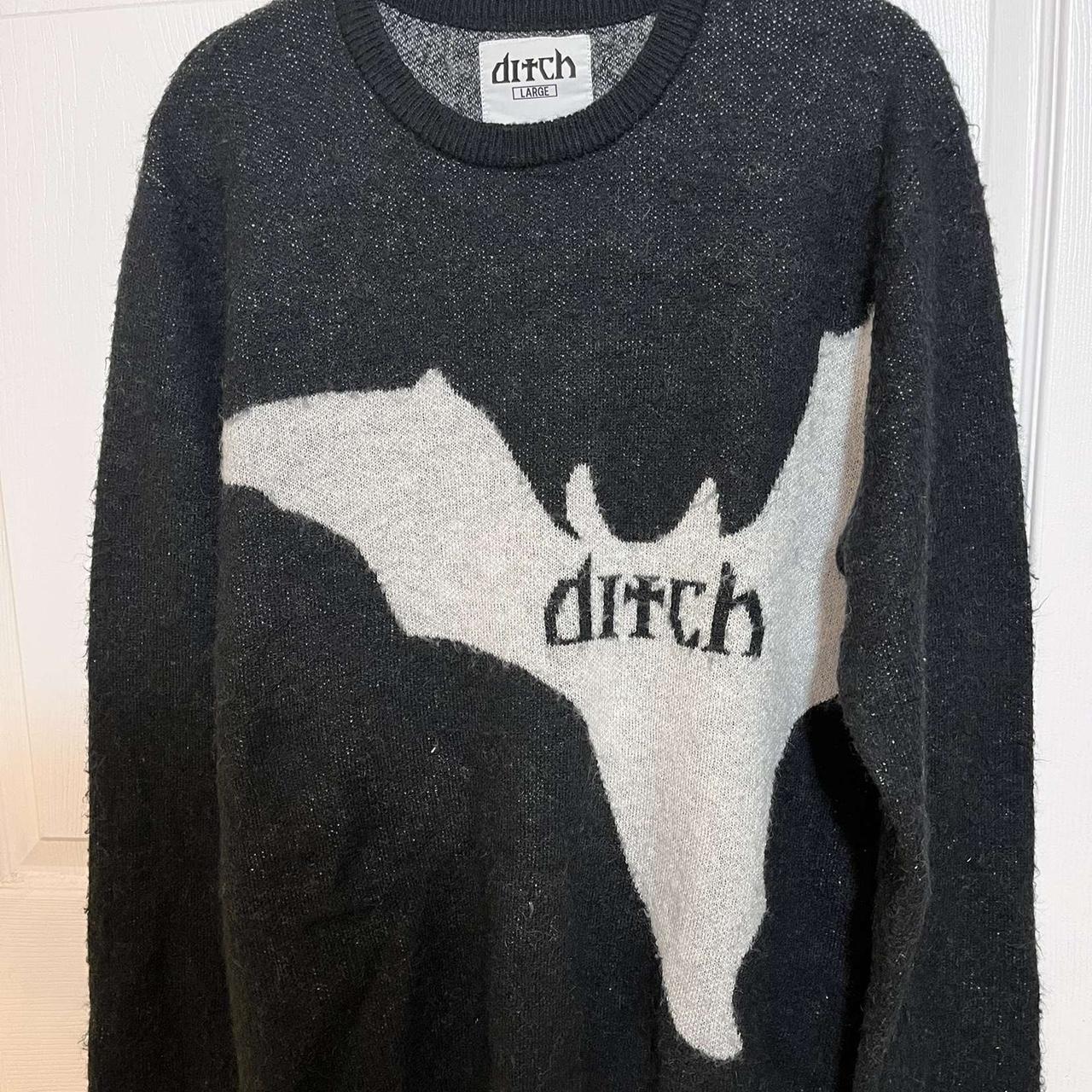 Black and white Ditch sweater #goth #grunge | Depop