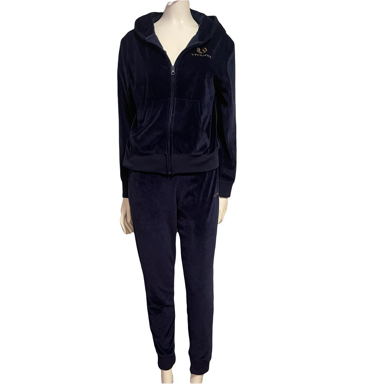 Blue Velour Tracksuit Set🦋 Brand: Vivi Diva Size:... - Depop