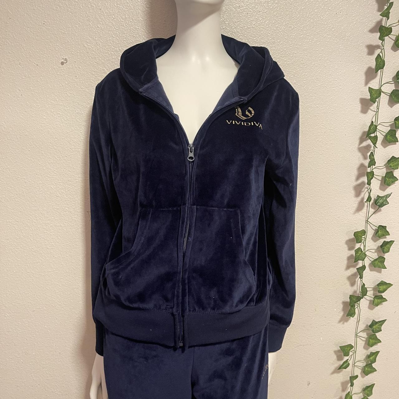 Blue Velour Tracksuit Set🦋 Brand: Vivi Diva Size:... - Depop