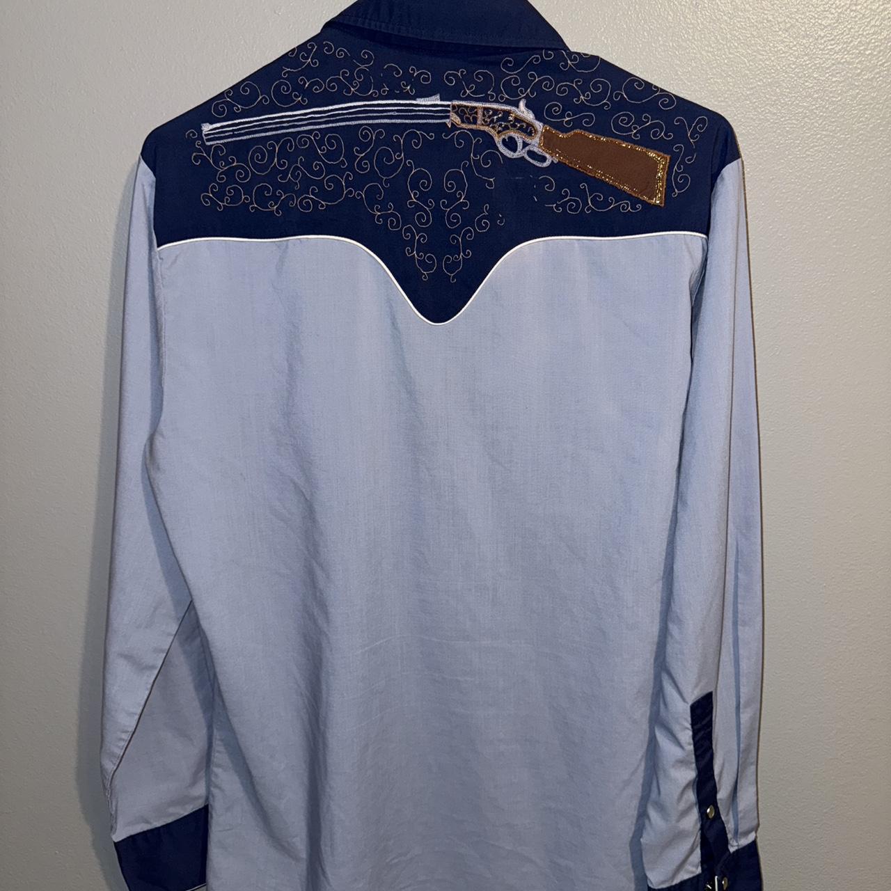 Vintage Western embroidered gun and eagle detail... | Depop