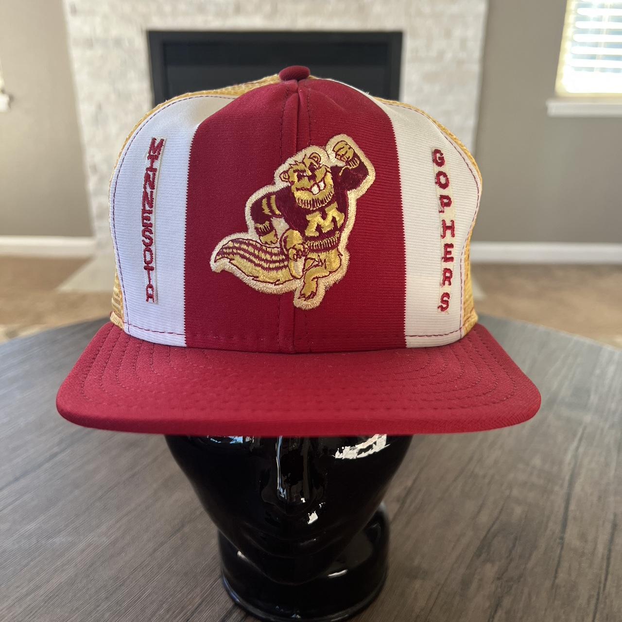 80s Minnesota Gophers AJD snapback hat in red and... - Depop