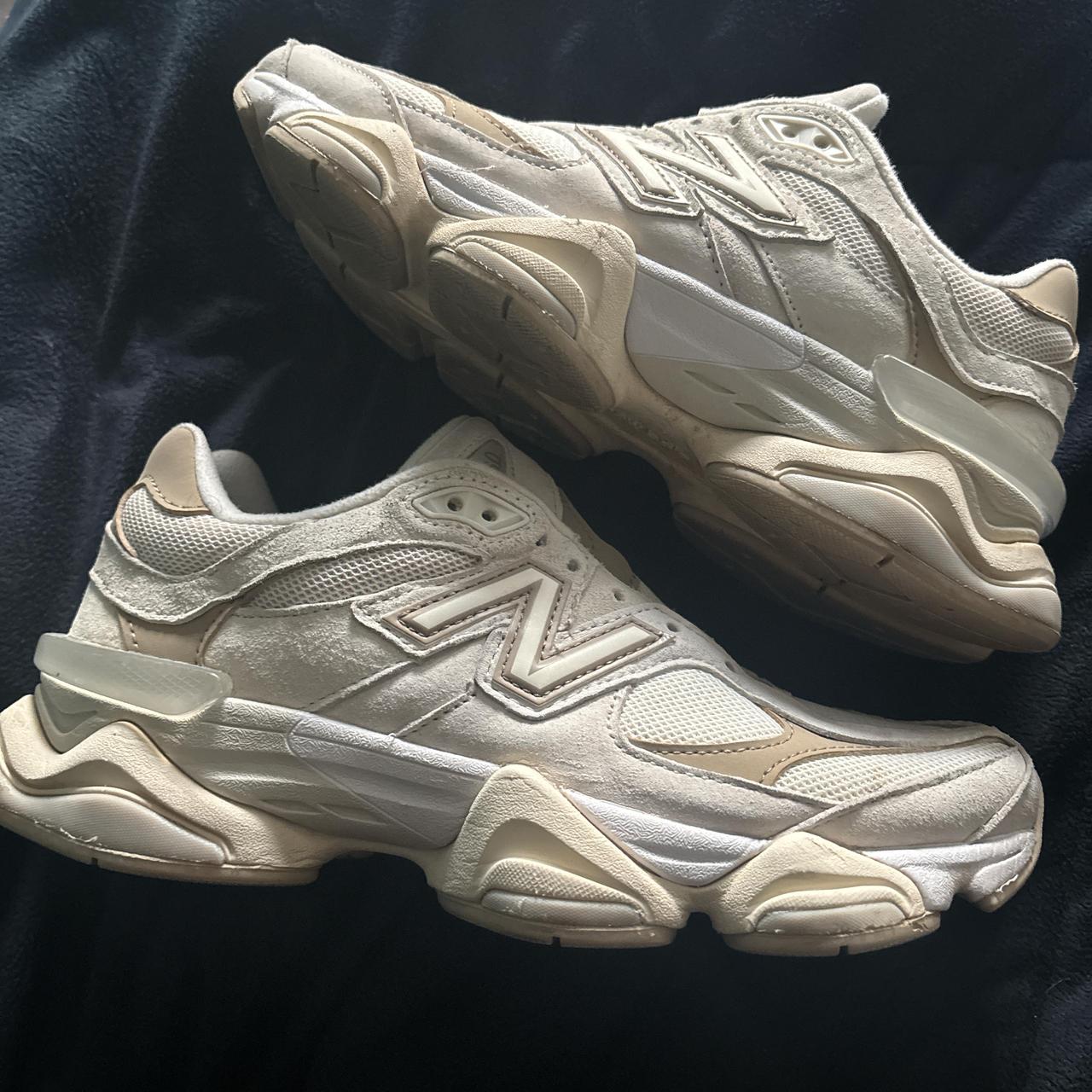 Cream New Balance 2002R trainers | Depop