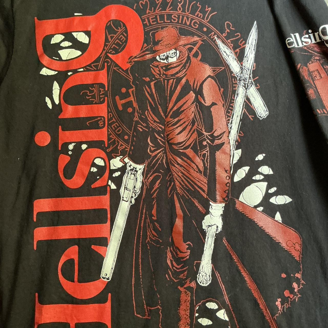 Hellsing black and red long sleeve shirt #hellsing... - Depop