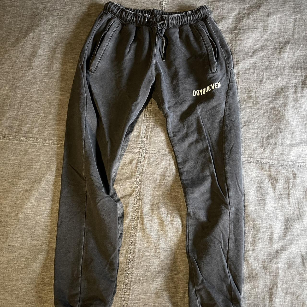 Do You Even Black Trackies Size S Worn a bit,... - Depop