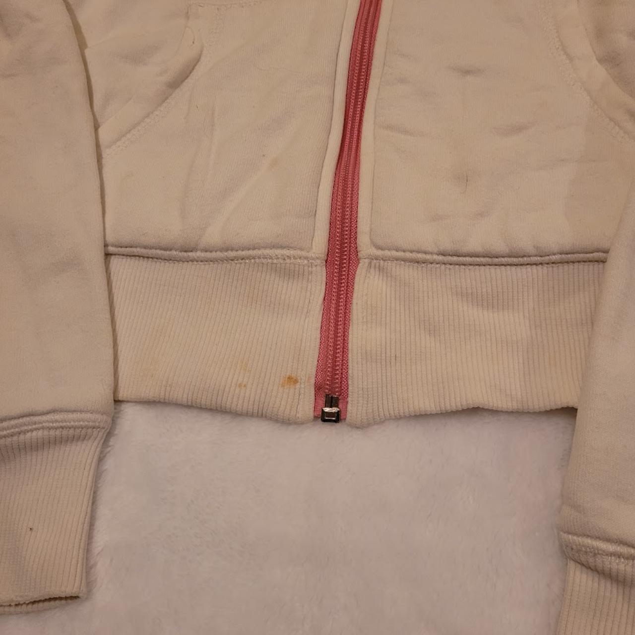 Cute White and pink "Softball" jacket with some... - Depop