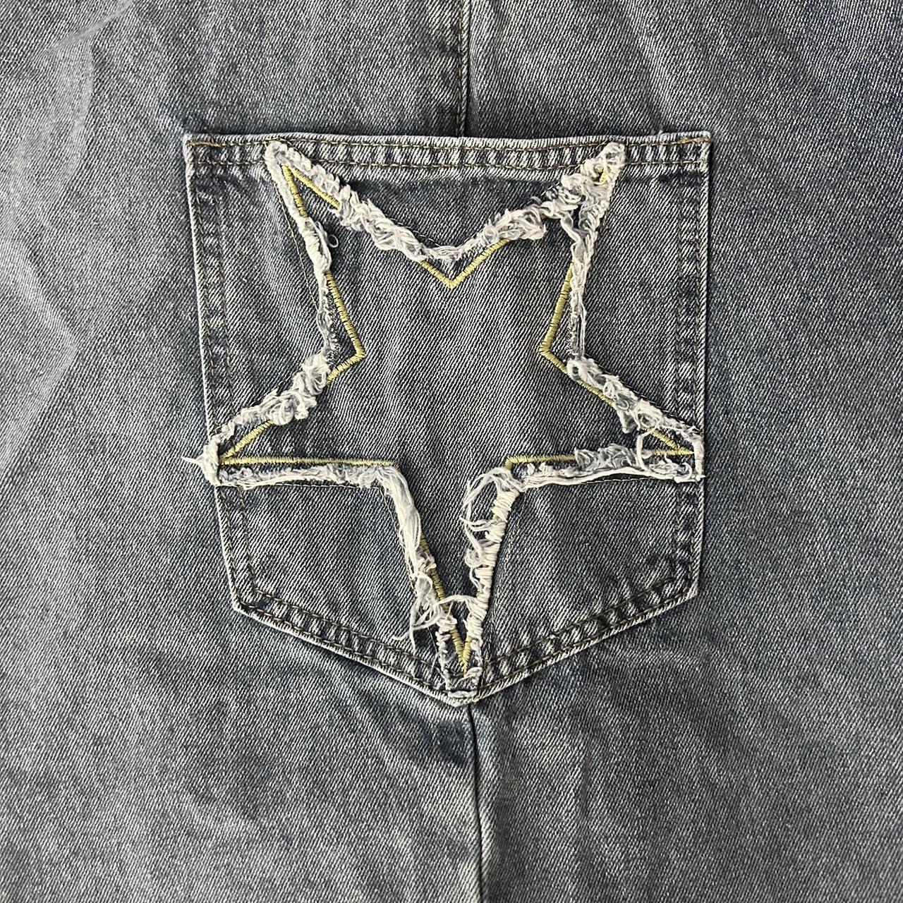 WIDE LEG STARGIRL HIGHWAISTED RIPPED JEANS ⚠️BRAND... - Depop