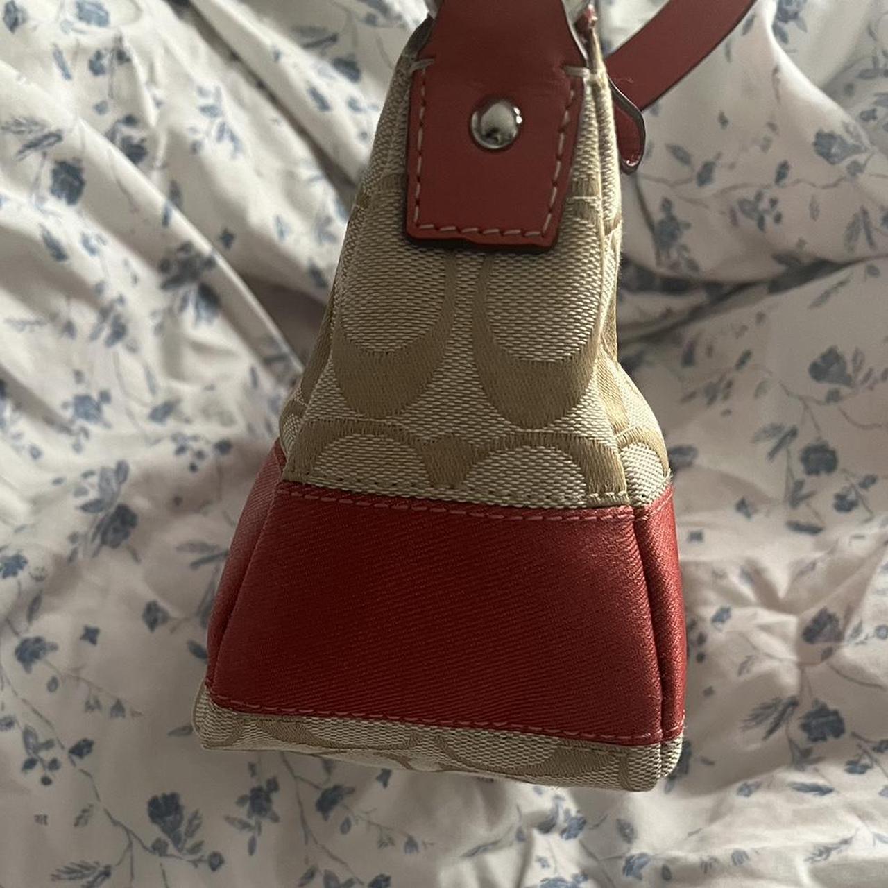 Small coach signature demi baguette purse *small... | Depop