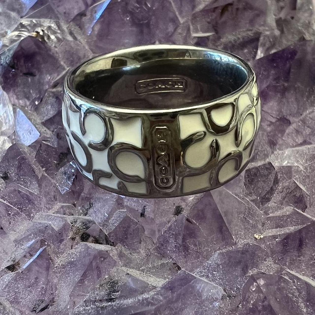 Coach enamel ring. Small - Depop