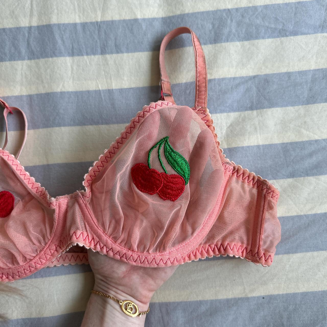 Agent Provocateur cherries bra 🍒 34B Good condition - Depop