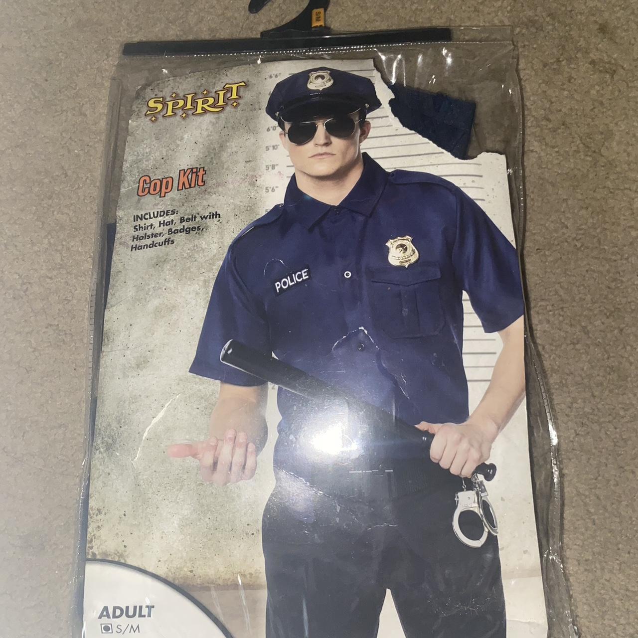Spirit police costume - blue and black #halloween... - Depop