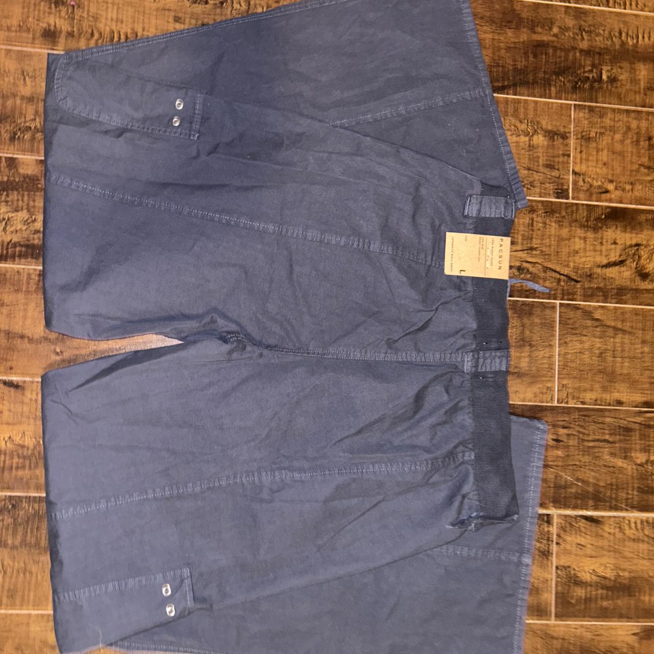 NWT pacsun navy low rise baggy flare pants - Depop