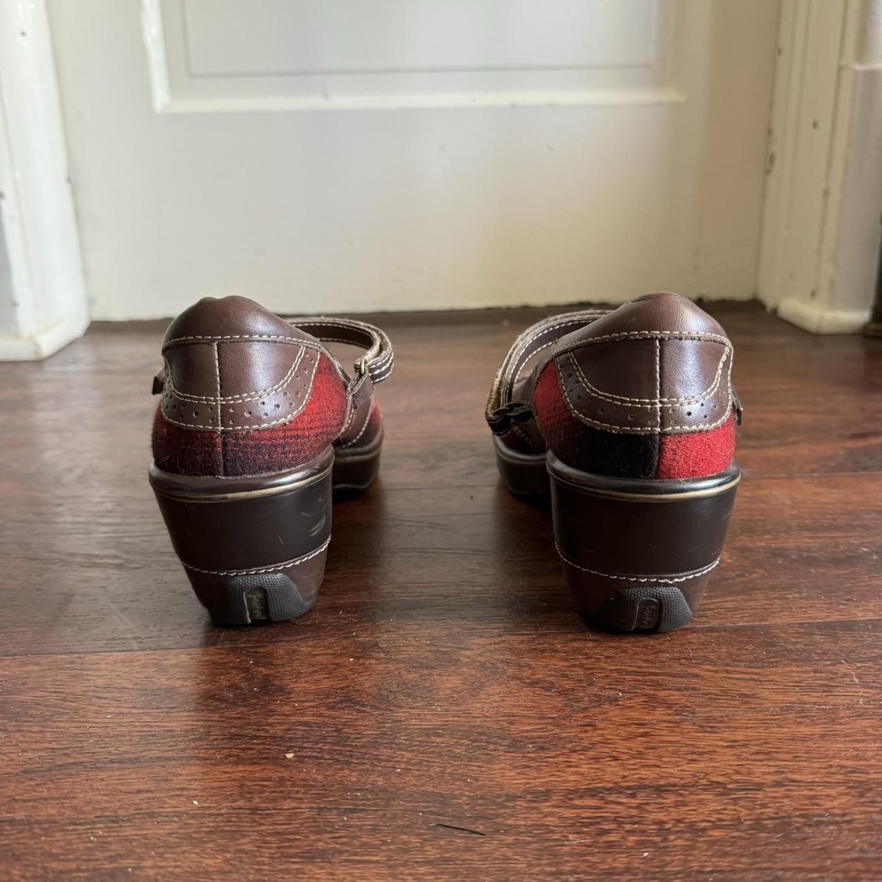 Jambu sport plaid wool Mary Jane wedges Giving a... - Depop