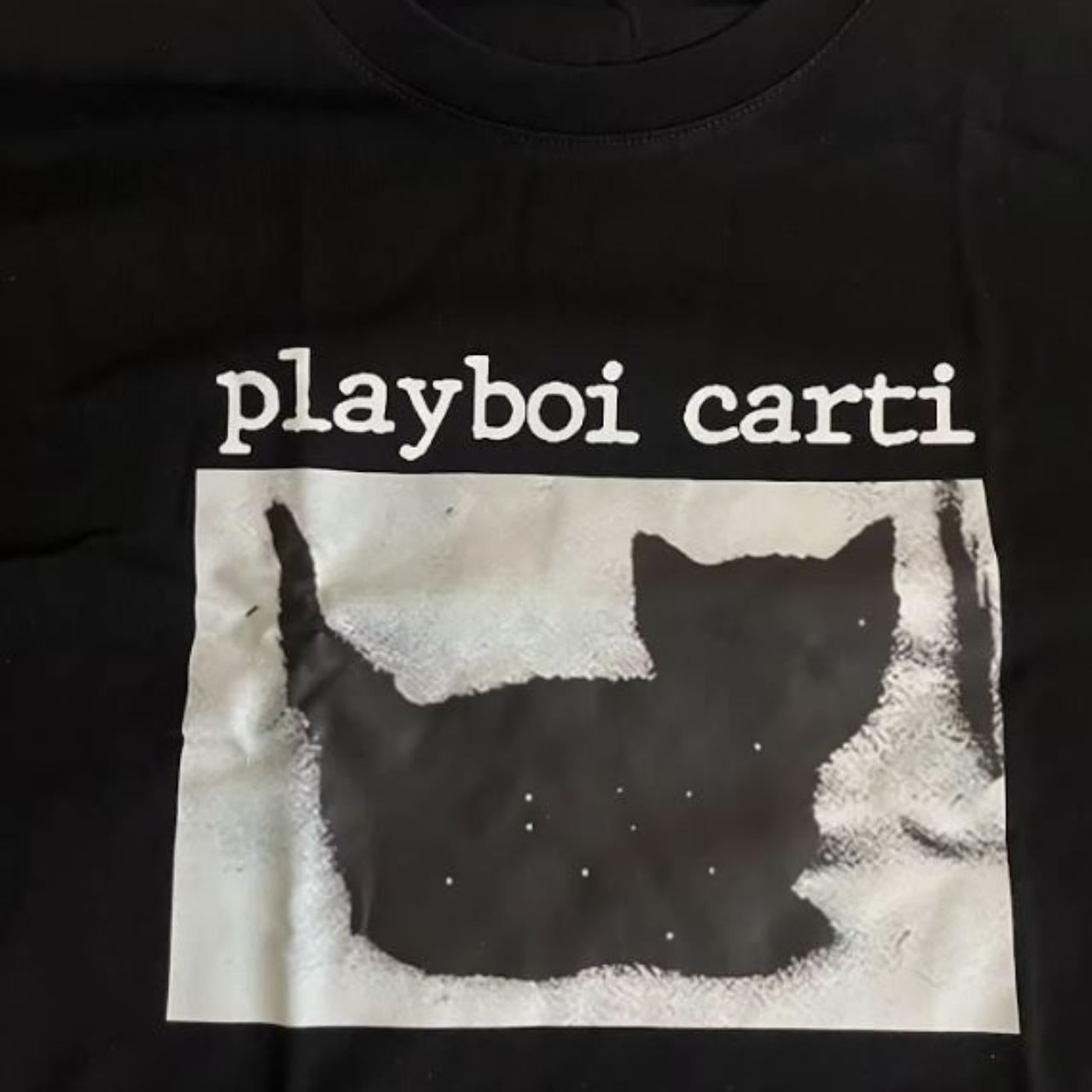 playboi carti cat shirt playboy carti shirt //... - Depop