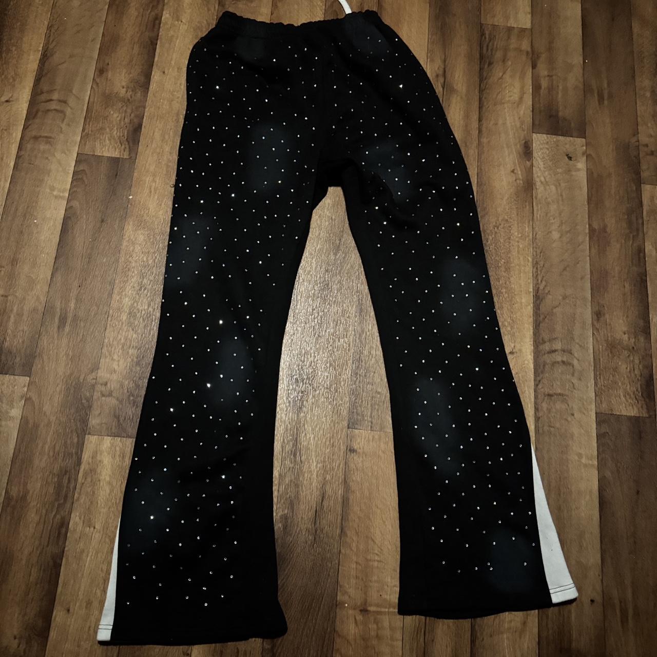 Size Large Black retro rage Sweatpants Fits well... | Depop