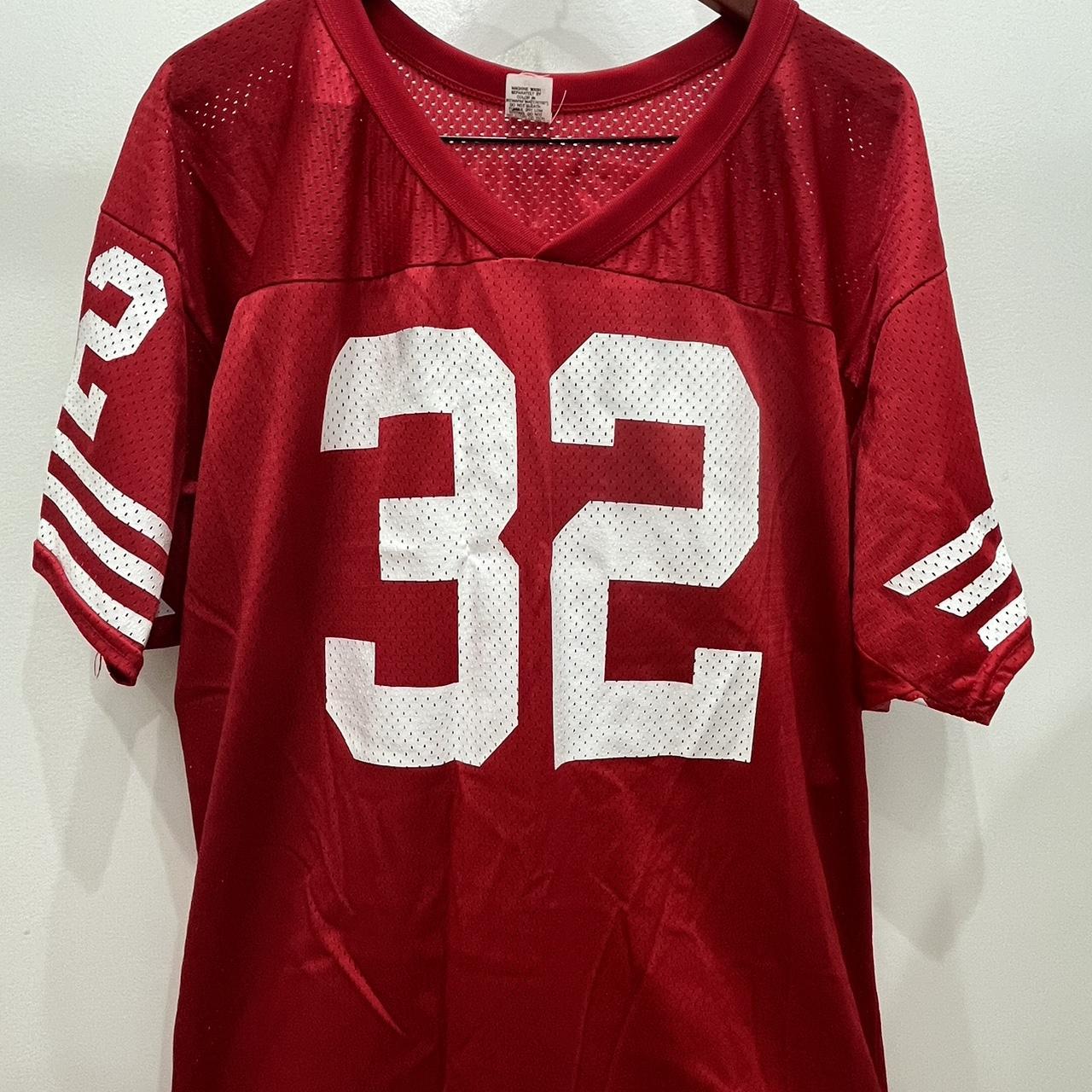 1990s red Ricky Watters 49ers jersey - Depop
