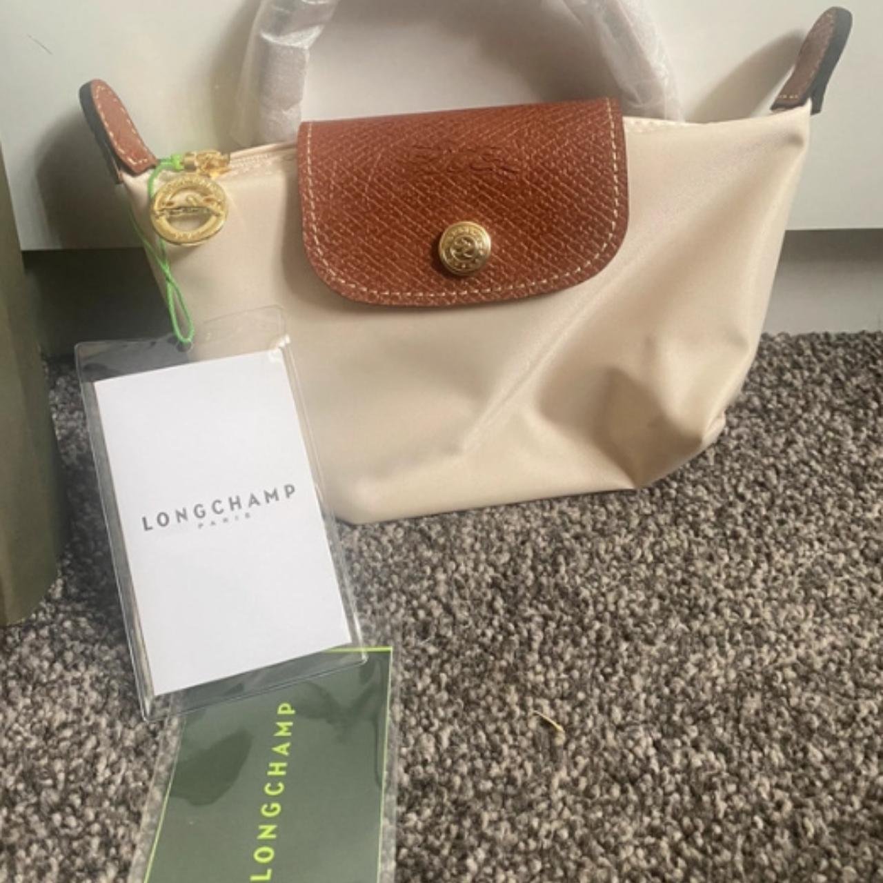 Brand new Longchamp Le Pliage Mini Tote in Cream... - Depop
