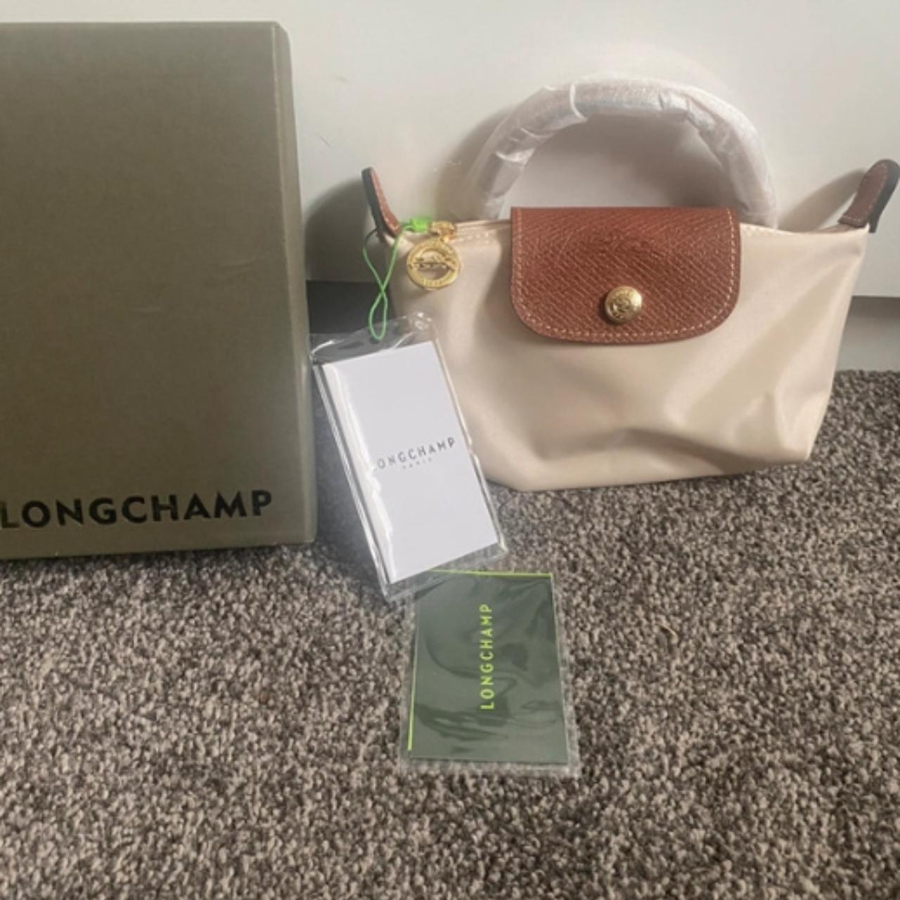 Brand new Longchamp Le Pliage Mini Tote in Cream... - Depop