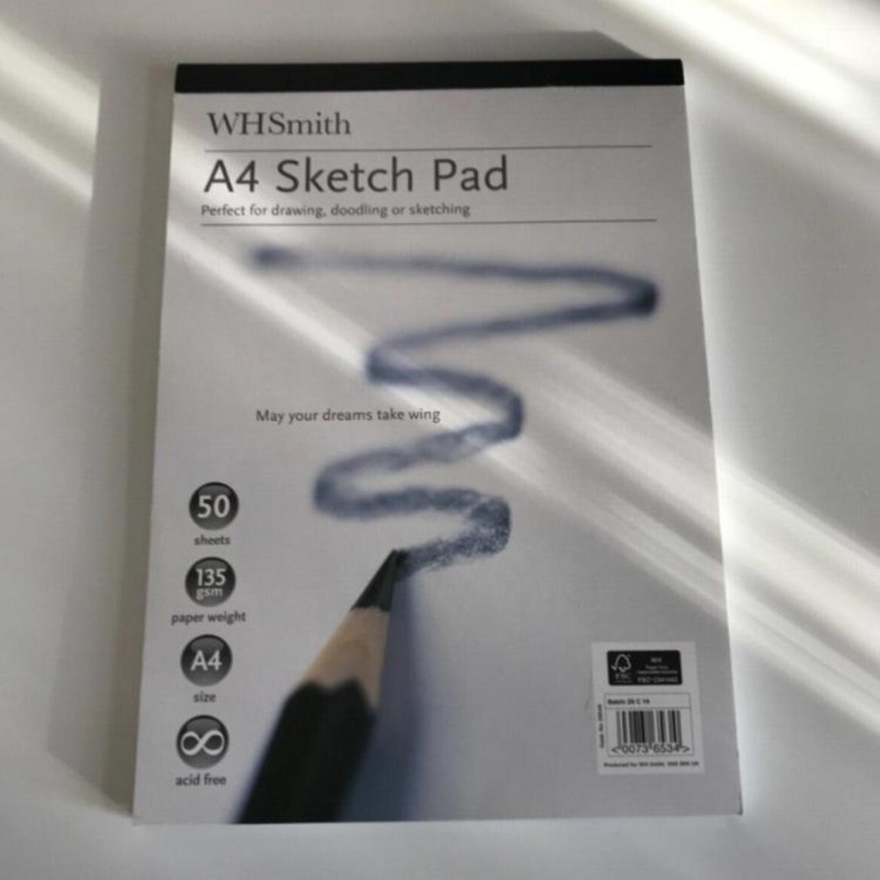 A4 Sketch pad/ plain pad 50 sheets 135gsm... - Depop