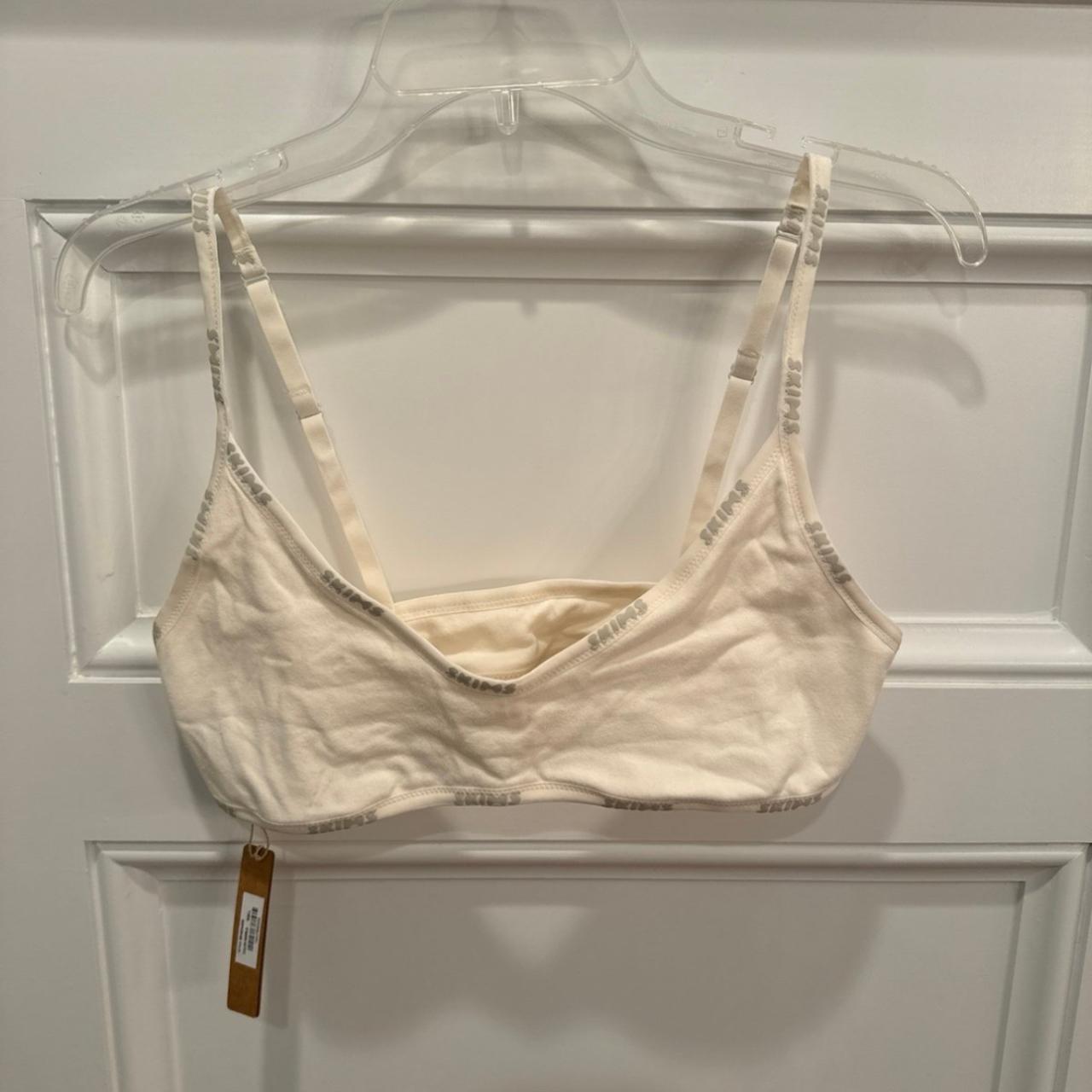 Skims beige bra size small worn - Depop