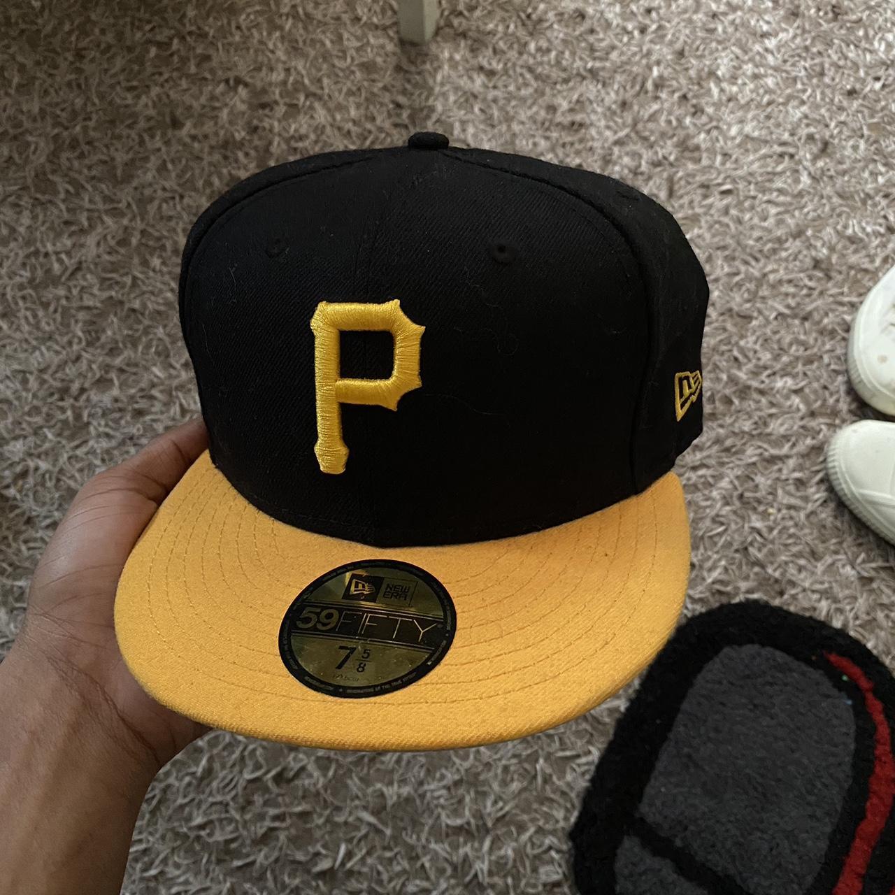 Black and yellow New Era fitted cap... | Depop