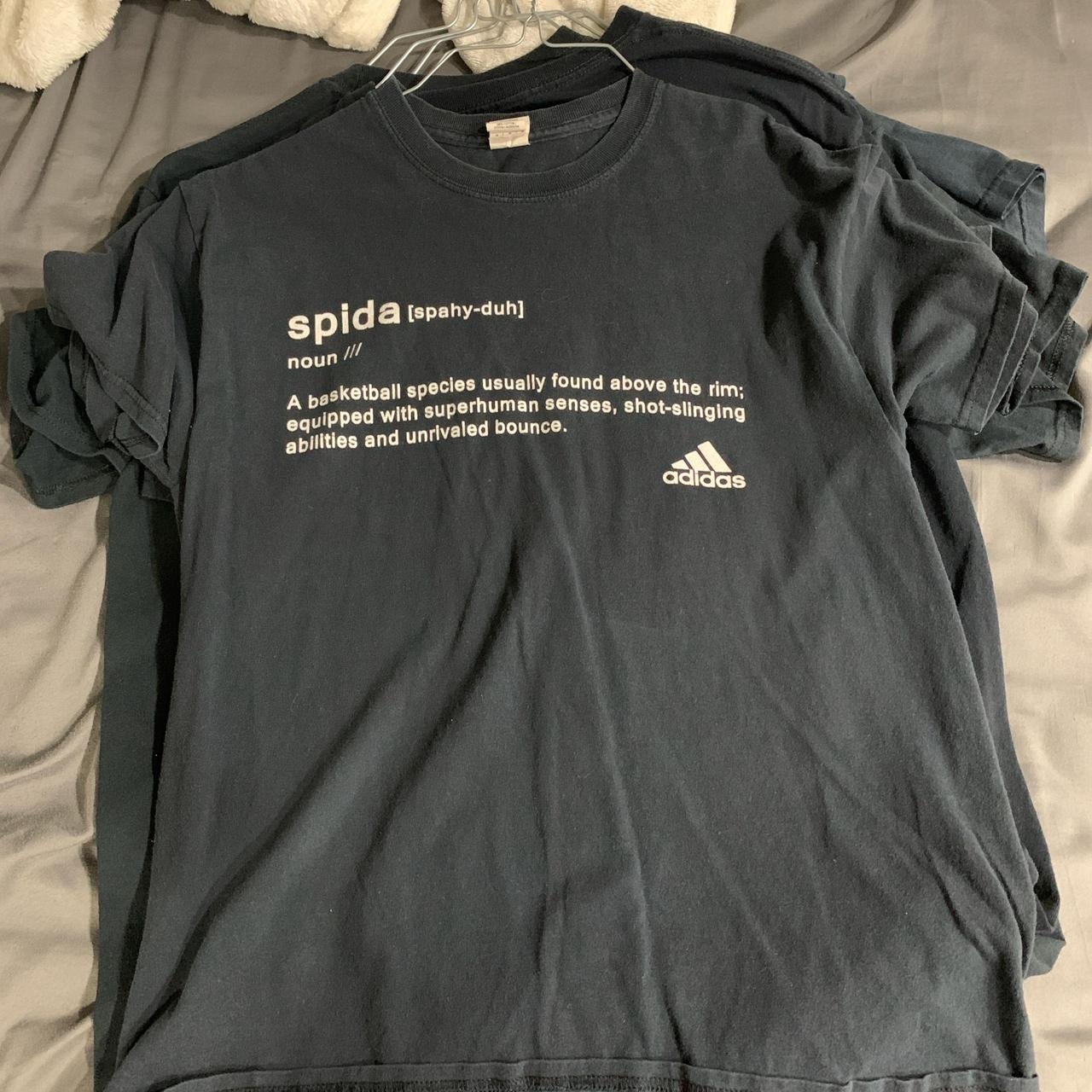 Adidas Spida black t-shirt #AdidasSpida - Depop