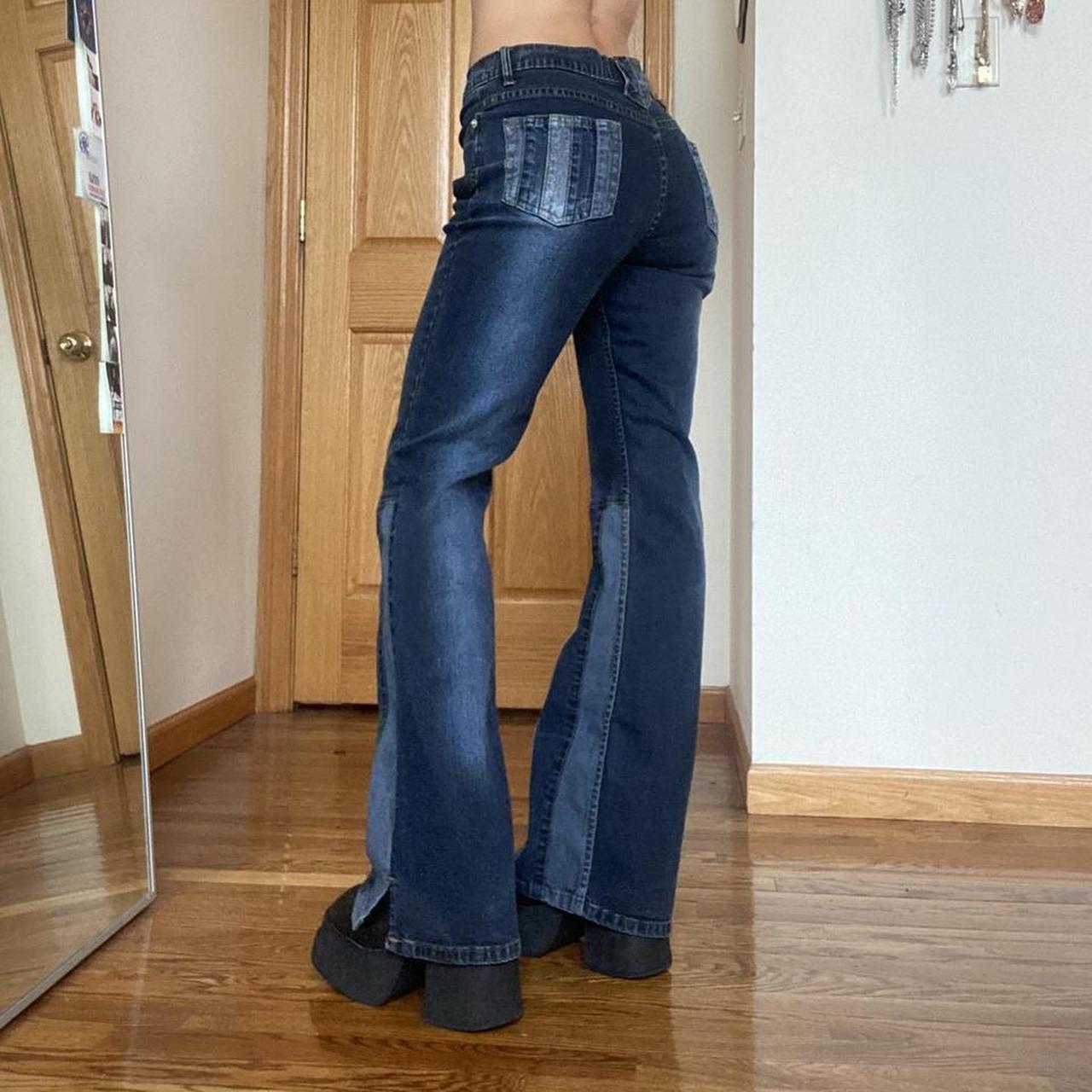 vintage flare jeans in the cutest 70s style! it’s... - Depop