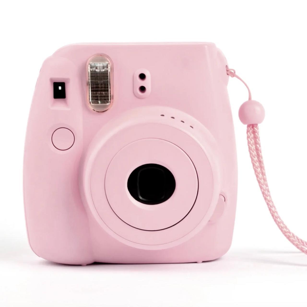 Pink Fuji Instax Mini Instax Polaroid Camera with... - Depop