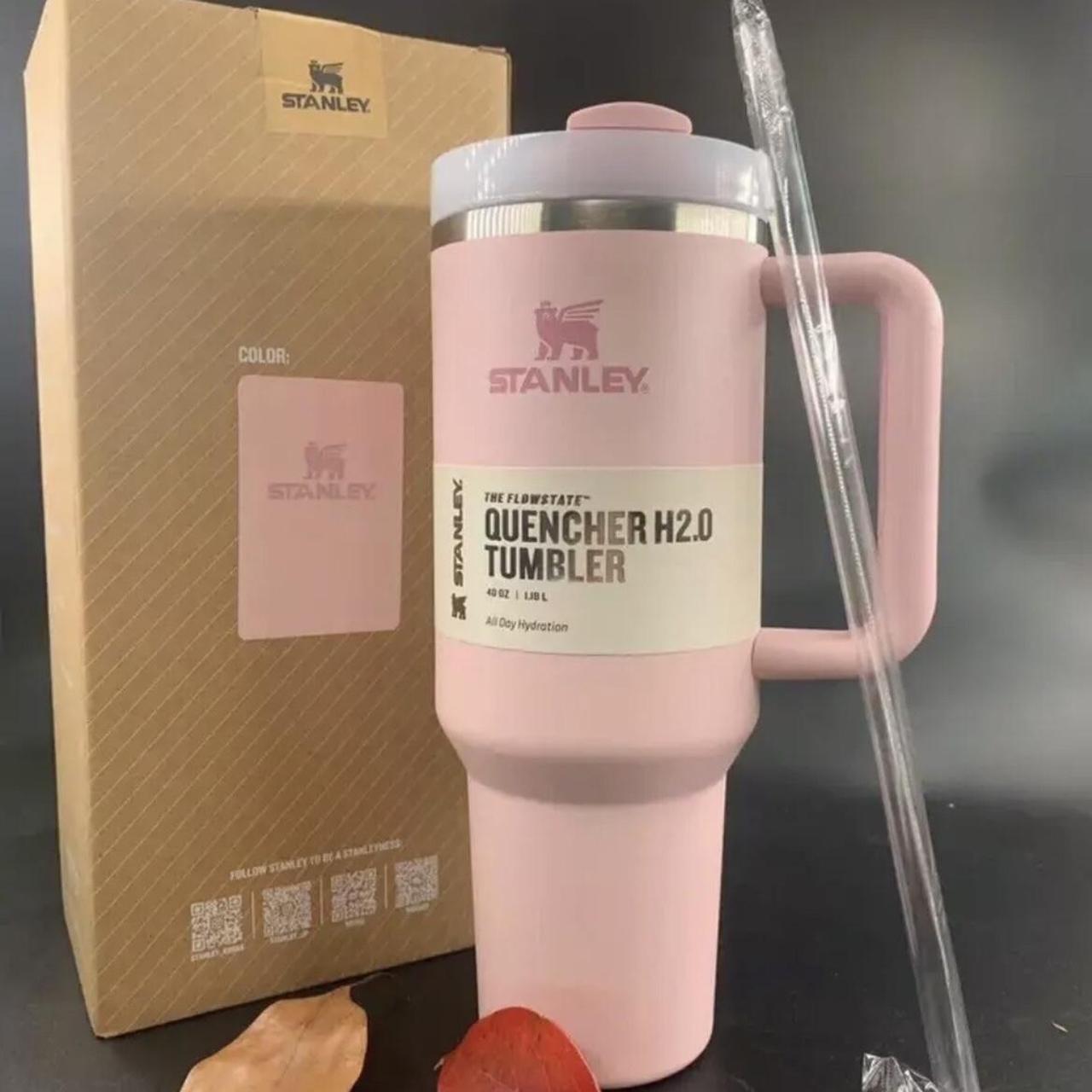 Stanley cup stanley pink multicolored basic 40oz... - Depop