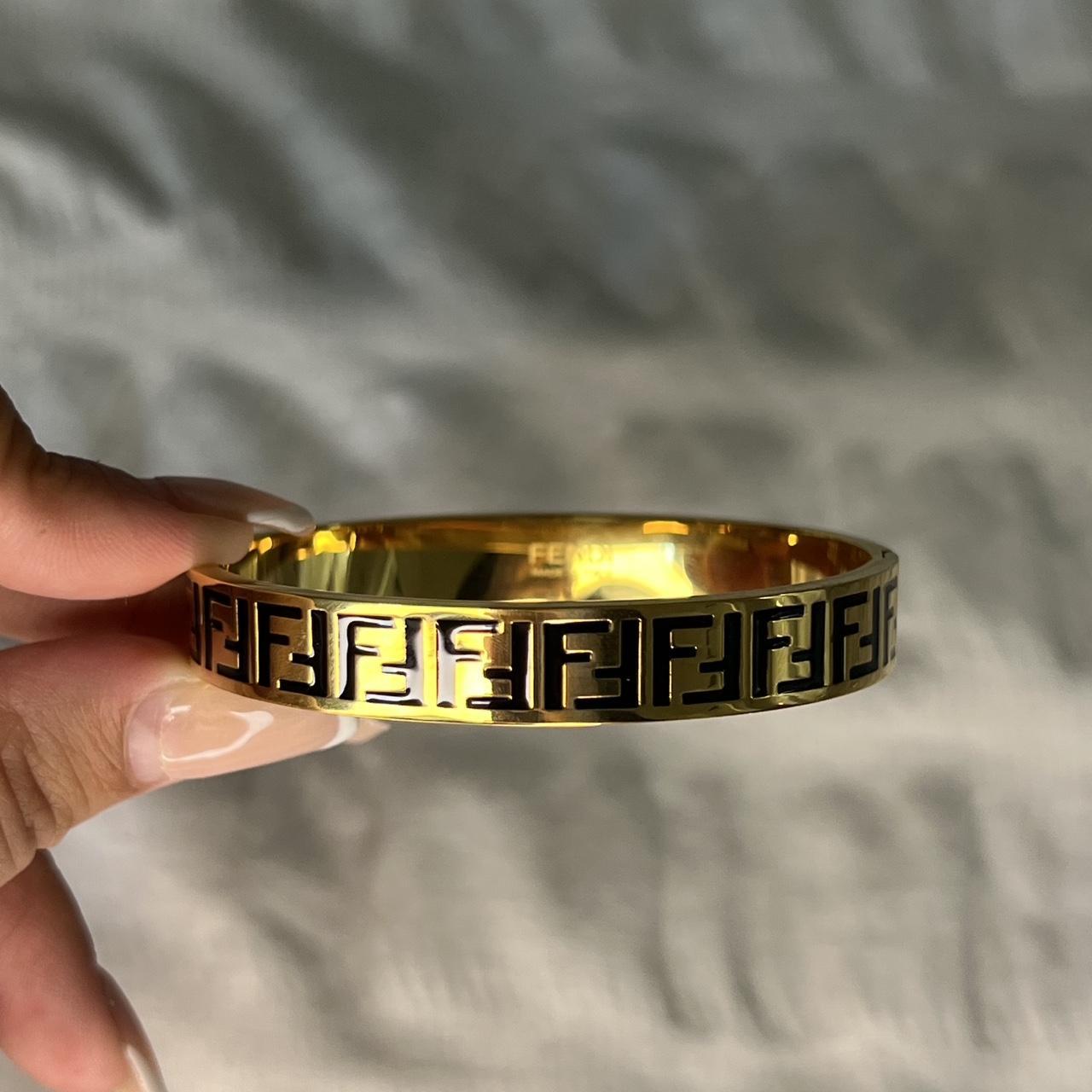 FF bracelet FF bangle Gold colour Next day delivery - Depop
