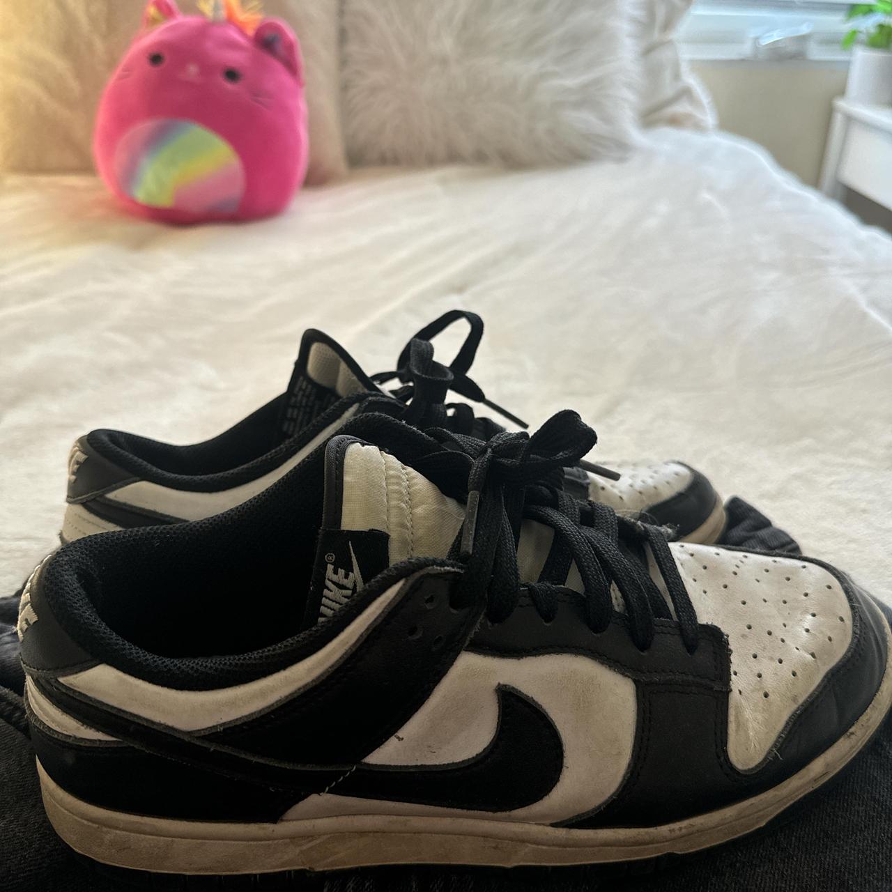 Nike Dunk Low Panda trainers #sneakers - Depop
