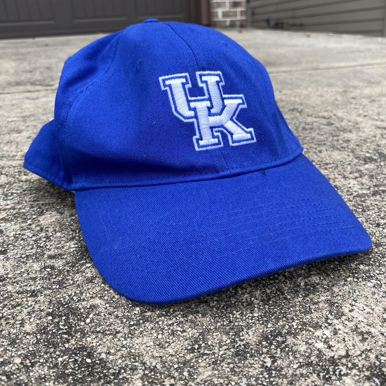 University of Kentucky Blue and White Hat minimal... - Depop