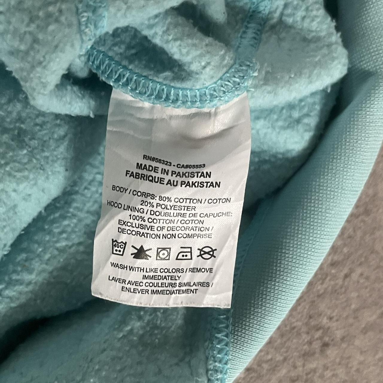 Nike tick / swoosh logo hoodie Turquoise / light... | Depop