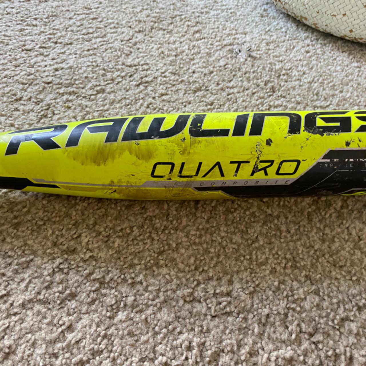 Yellow Rawlings baseball bat - used but in good... - Depop