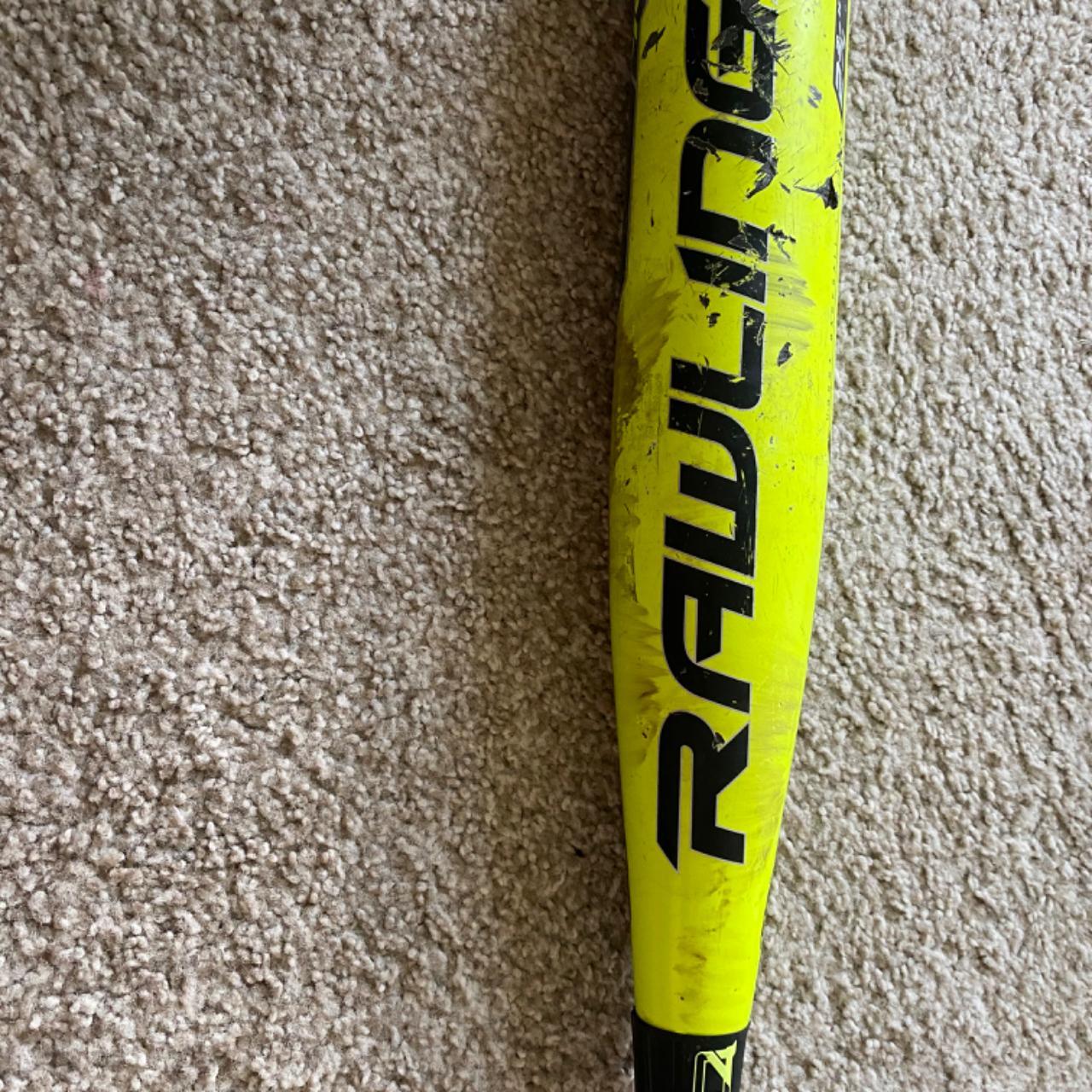 Yellow Rawlings baseball bat - used but in good... - Depop