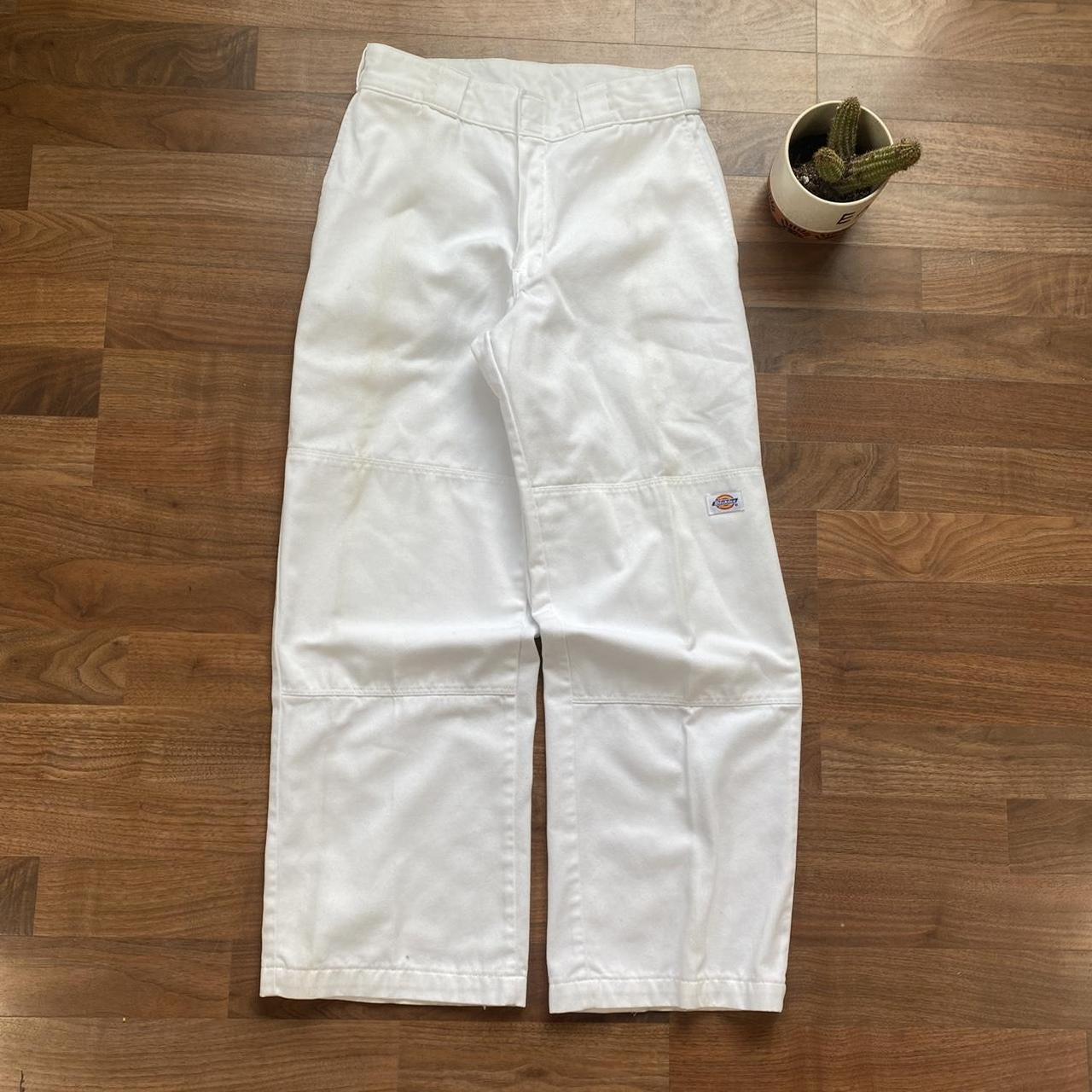 Dickies Men's White Trousers | Depop