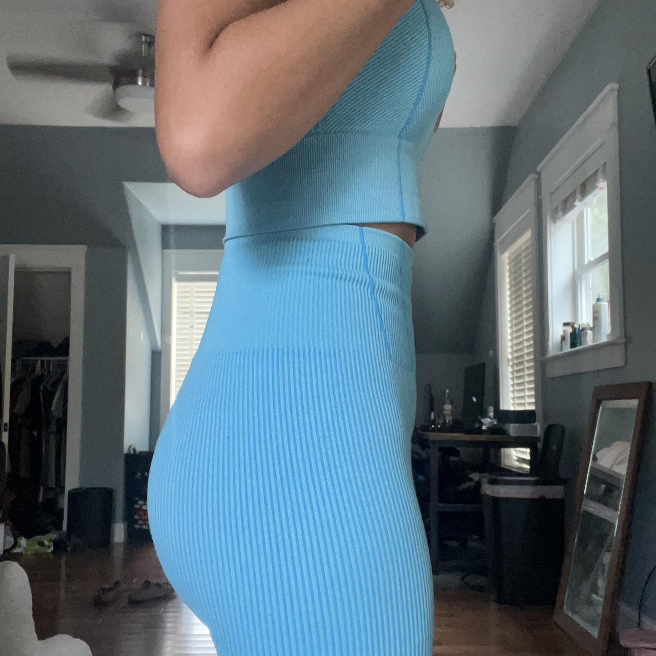No boundaries light blue workout set 🩵 - size small,... - Depop