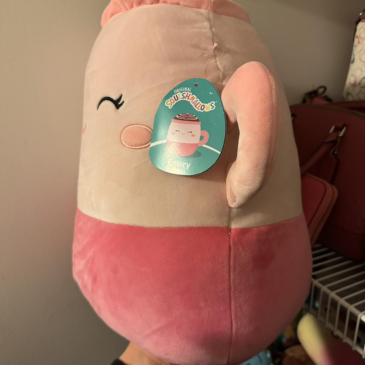 24 inch emery the coffee cup latte squishmallow... - Depop