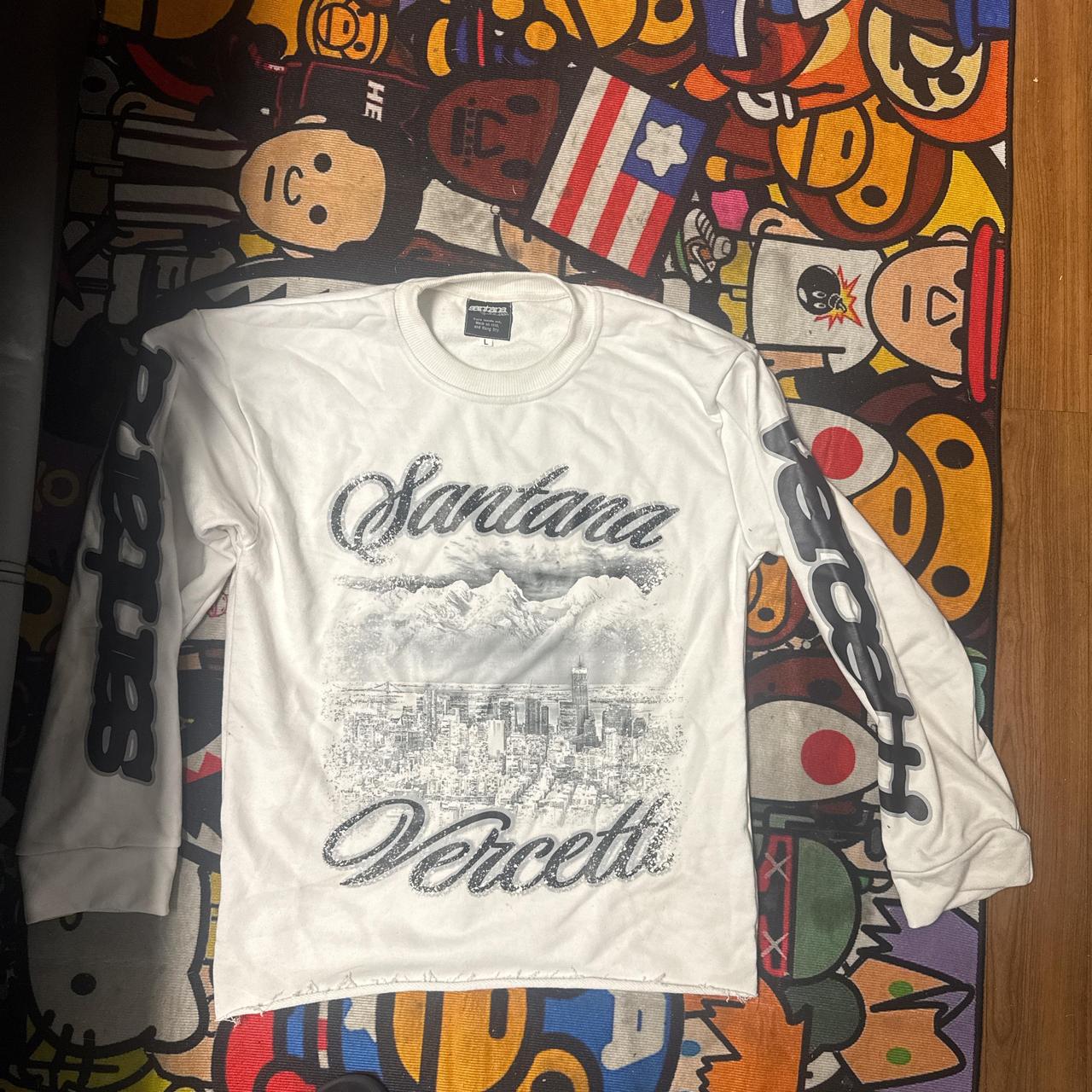 Large Long Sleeve Cropped Santana Vercetti Brand (IG) | Depop